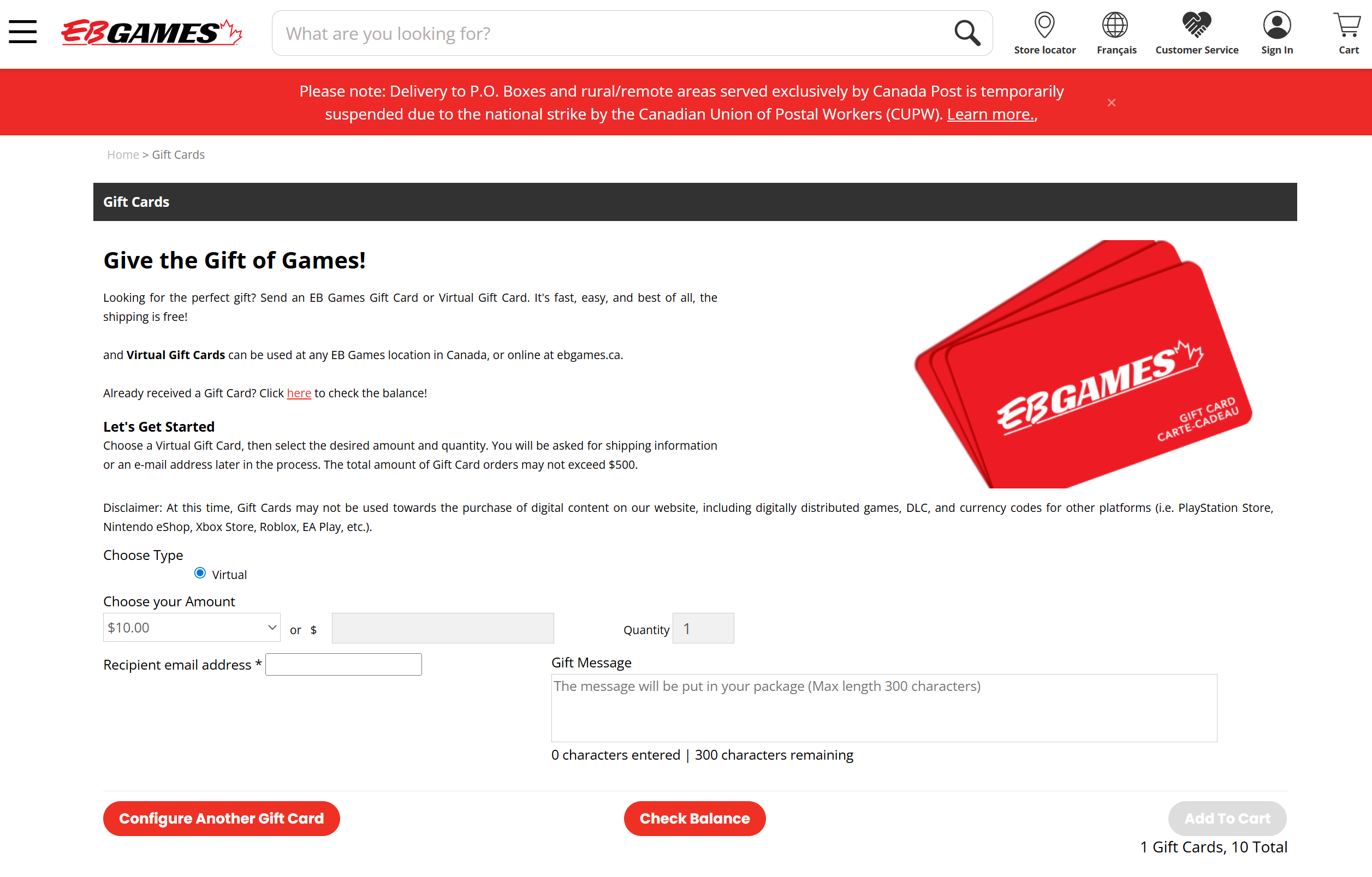 EB Games Gift Cards – EB Games Canada Help Center